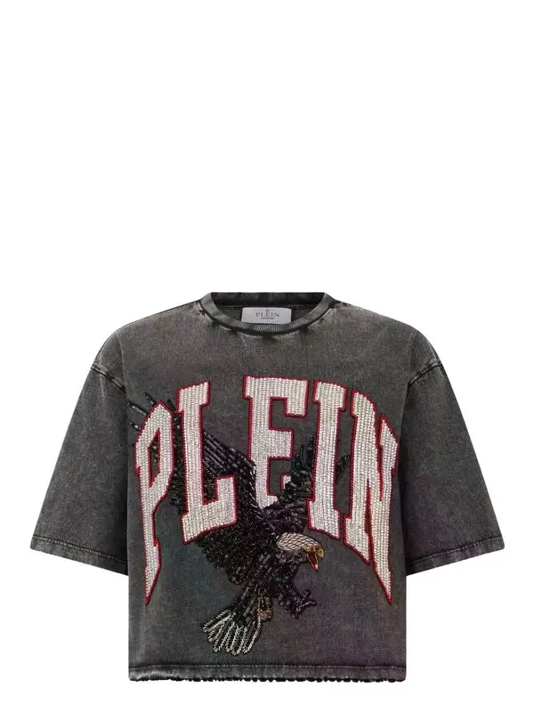 Philipp Plein Eagle-print T-shirt - Grey