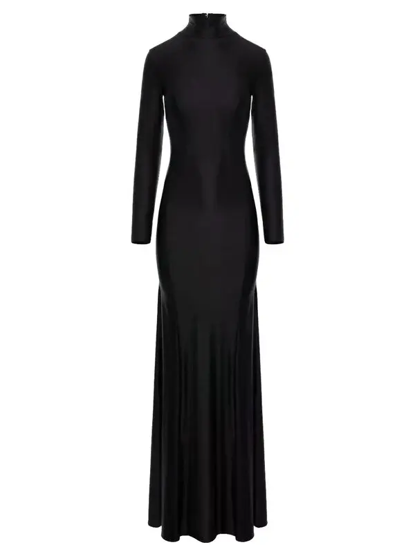 MURMUR Cast Long-sleeve Maxi Dress - Black