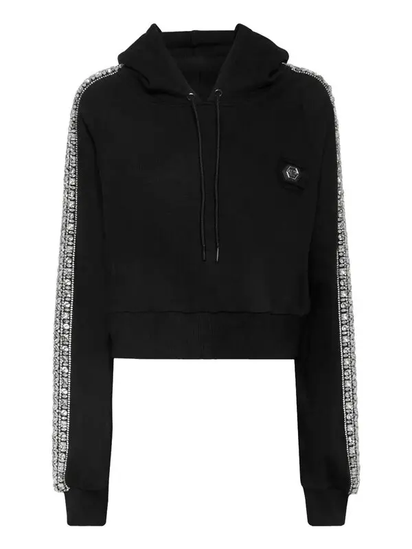 Philipp Plein Bead-embellished Hoodie - Black