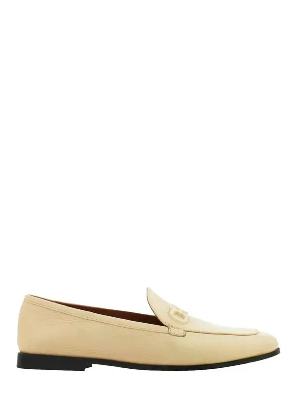 FERRAGAMO Gancini-buckle Loafers - Neutrals