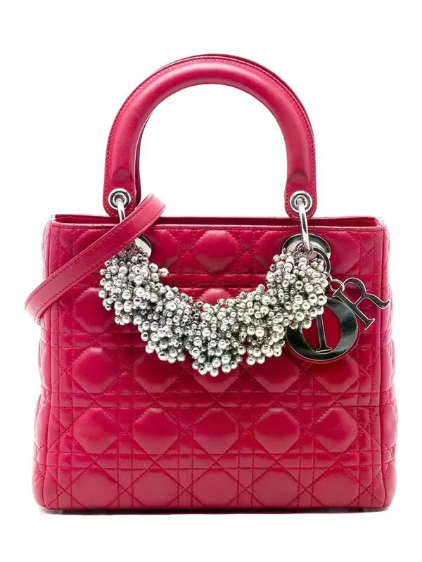 Dior 2011 Medium Lady Satchel - Red