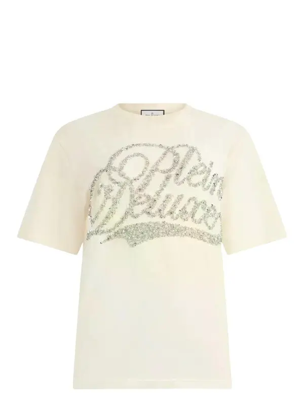 Philipp Plein Signature Embellished T-shirt - White
