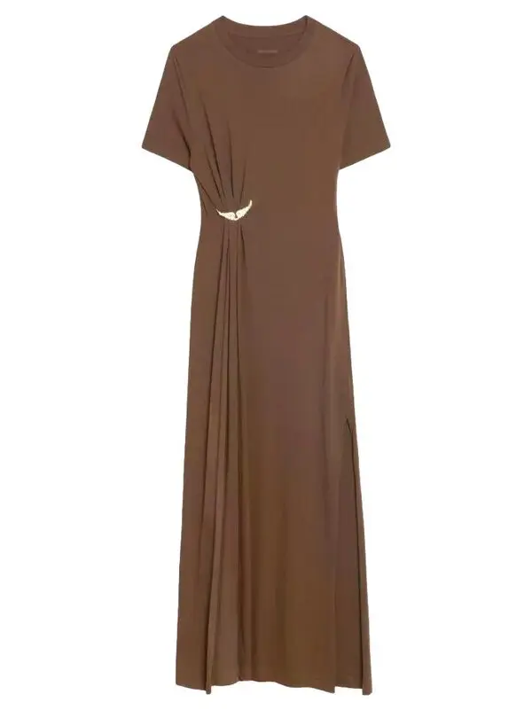 Zadig&Voltaire Raja T-shirt Midi Dress - Brown