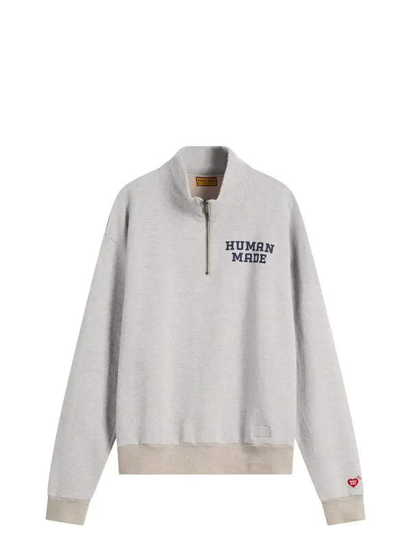 HUMAN MADE Half-zip Sweatshirt - Gray