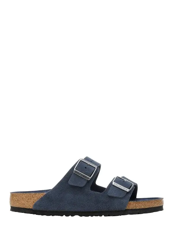 BIRKENSTOCK Arizona Soft Footbed Suede Leather Sandals - New Navy Blue Tonal