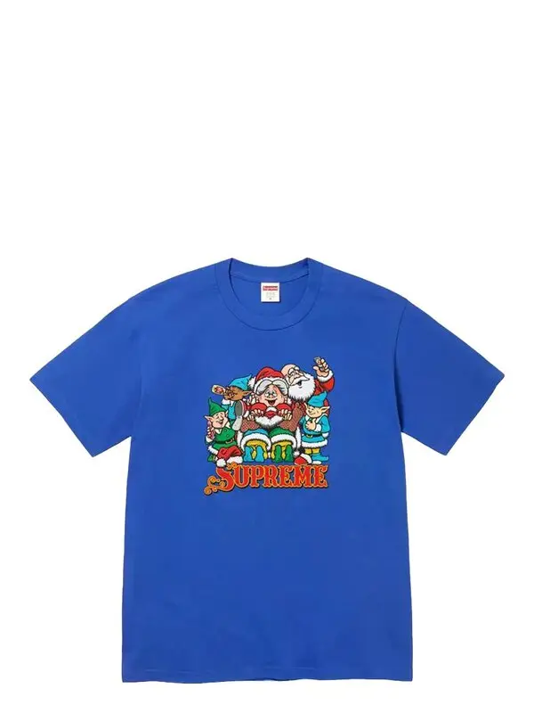 Supreme X Sean Cliver Naughty Graphic-print T-shirt - Blue