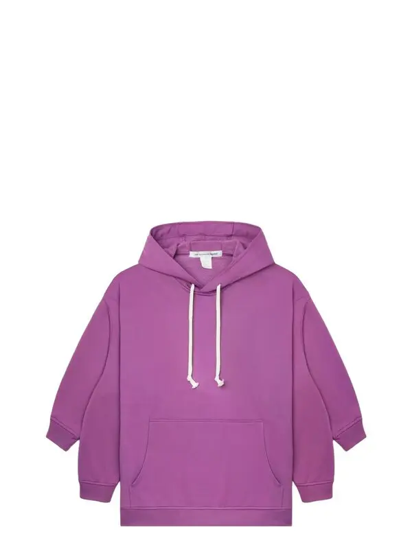 Comme Des Garçons Layered Pouch-pocket Hoodie - Purple