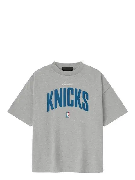Fear Of God Essentials Knicks 90's Tee Shirt - Concrete Heather