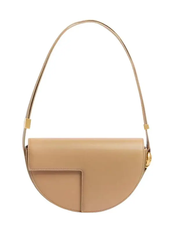 Patou Le Leather Shoulder Bag - Neutrals