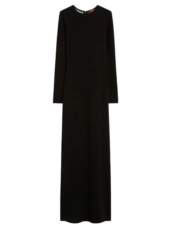 Max Mara Viscose Yarn Maxi Dress - Black