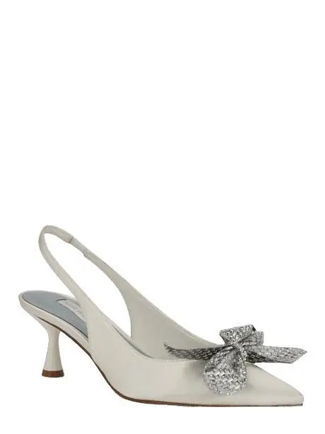 Nine West Rills Slingback Kitten Heel Pumps - White