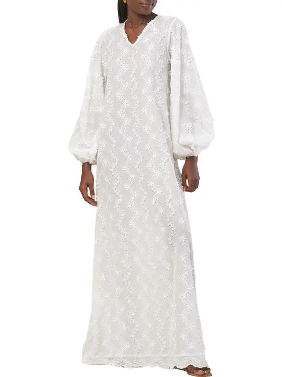 DIARRABLU Tia Embroidered Maxi Dress - Byu Blanc