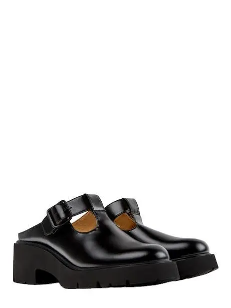 Camper Milah Leather Mule - Black