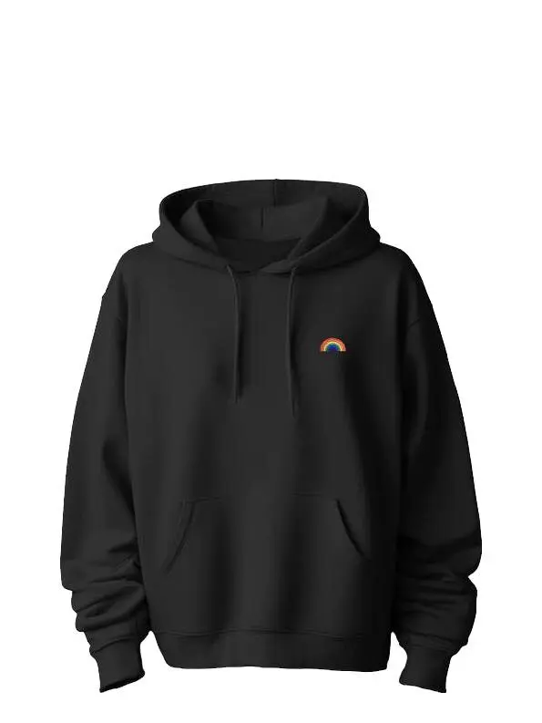 DALIX Rainbow Hoodie - Black