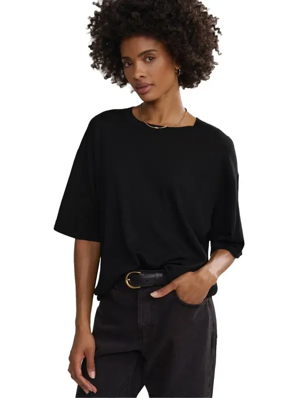 Jenni Kayne Merino Tee - Black