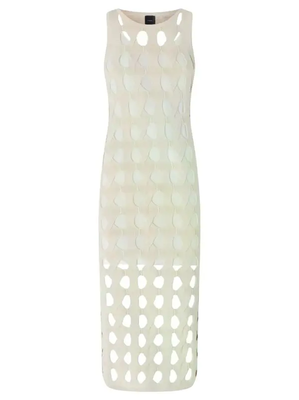 Pinko Cut-out Long Dress - White