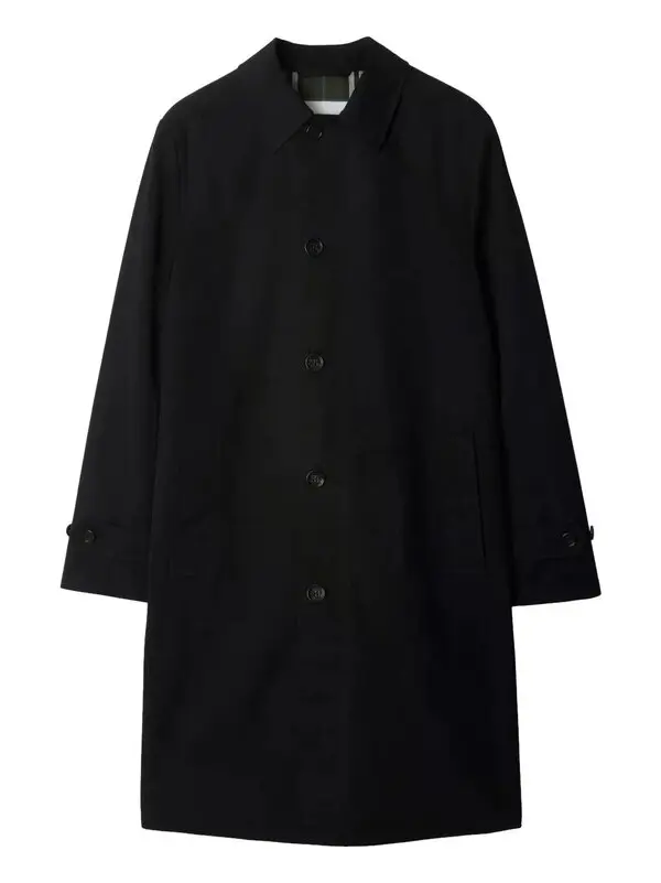 Burberry Single-breasted Tailored Coat - Black