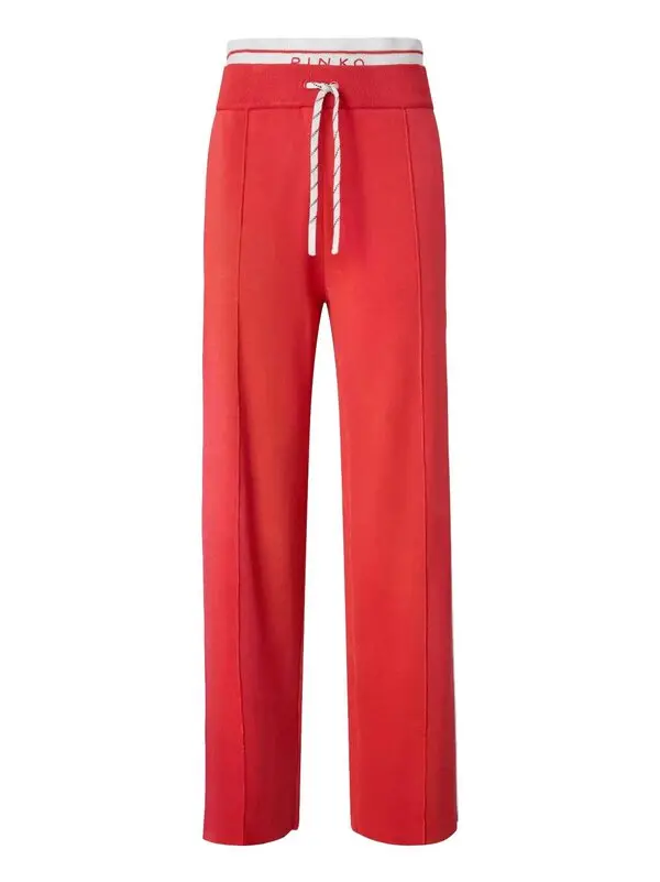 Pinko Logo Waistband Track Pants - Red