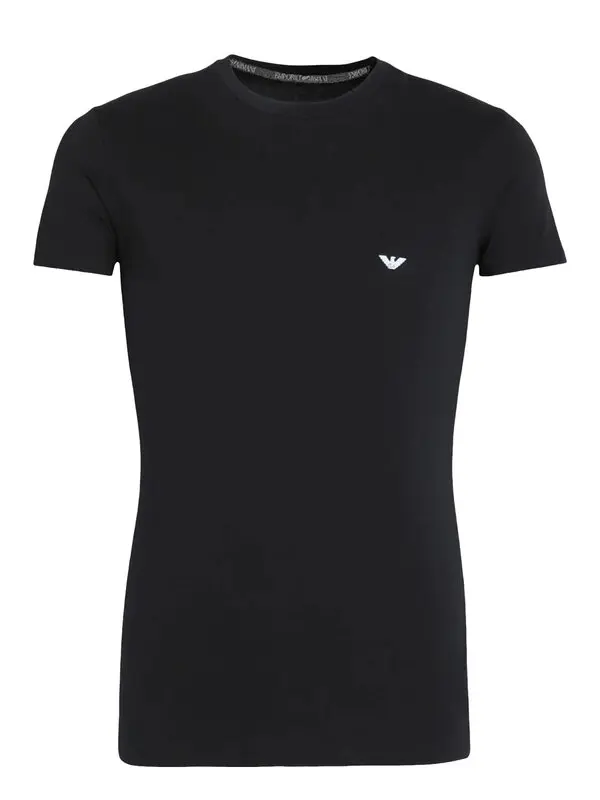 Emporio Armani T Shirts And Polos - Black