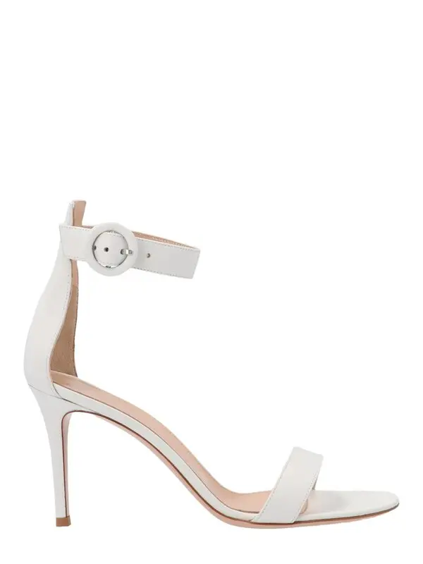 GIANVITO ROSSI Heeled Sandal - White