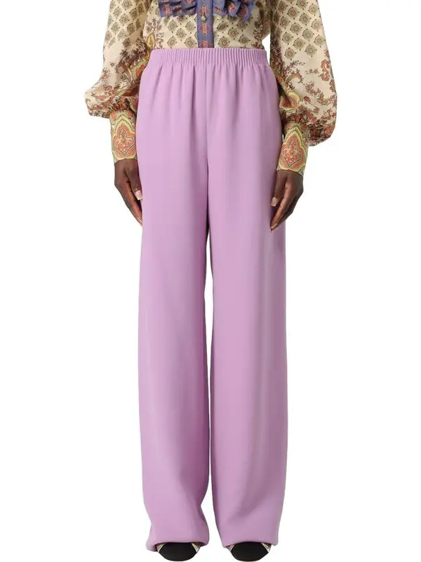 Valentino Garavani Wide Leg Trousers - Violet