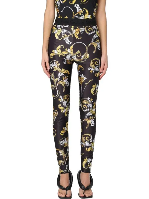 Versace Printed Pants - Black
