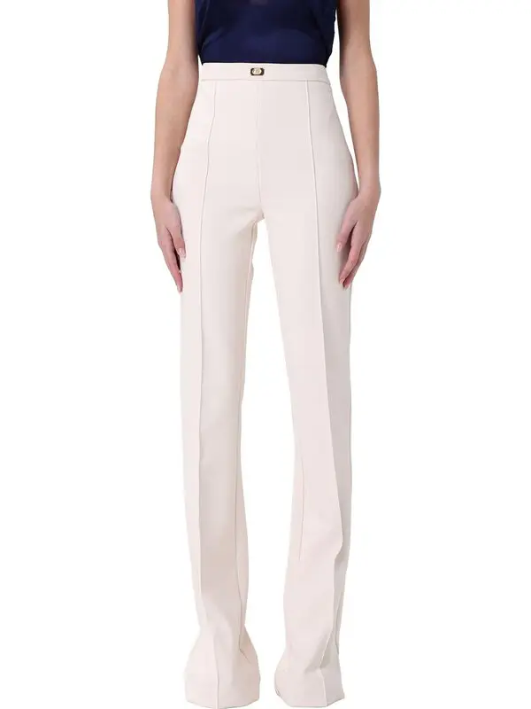 Elisabetta Franchi Trousers - Yellow Cream