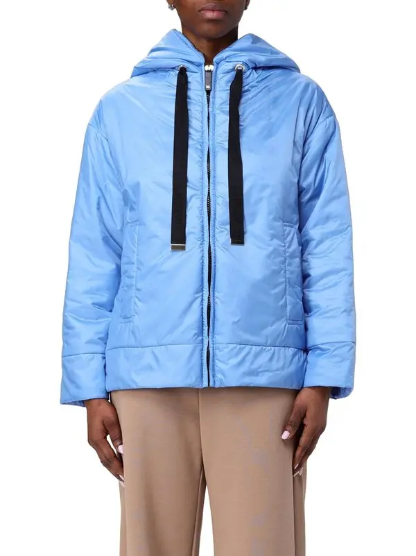 Max Mara Padded Hooded Jacket - Blue