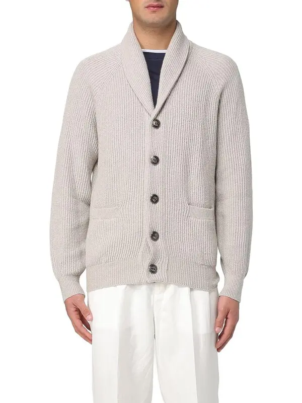Brunello Cucinelli Ribbed Knit Sweater - Beige