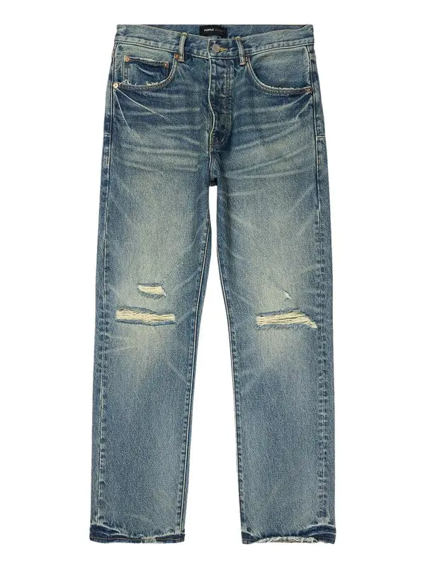 PURPLE BRAND Vintage Knee Slit Jeans - Blue