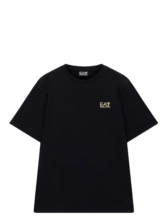 Emporio Armani Logo Series Cotton-jersey T-shirt - Black