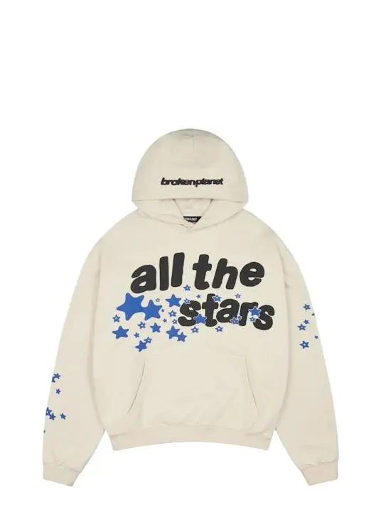 BROKEN PLANET All The Stars Hoodie - Ivory White