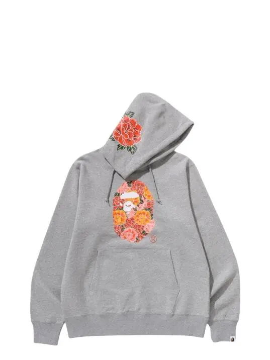 BAPE Japanese Peony Pullover Hoodie - Grey