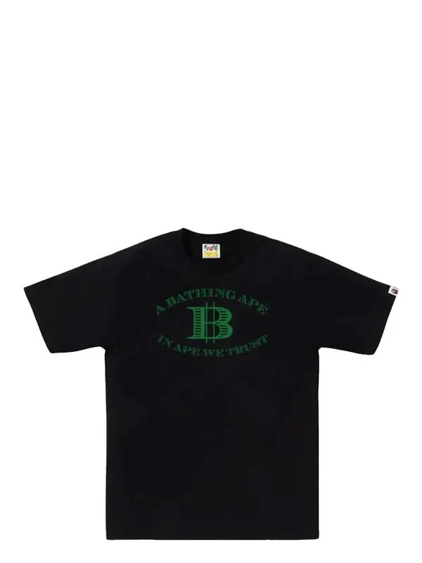 A BATHING APE Money B Logo Tee Shirt - Black