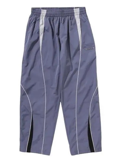 A BATHING APE Bathing Ape Logo Nylon Track Pants - Blue