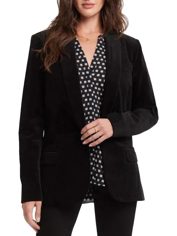 NYDJ Velveteen Tuxedo Blazer - Black