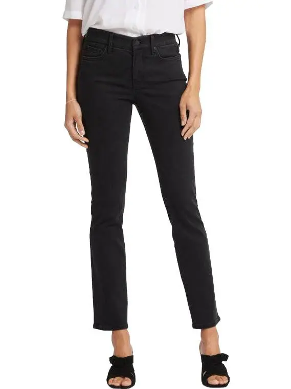 NYDJ Sheri High Waist Ankle Slim Jeans - Vintage Black