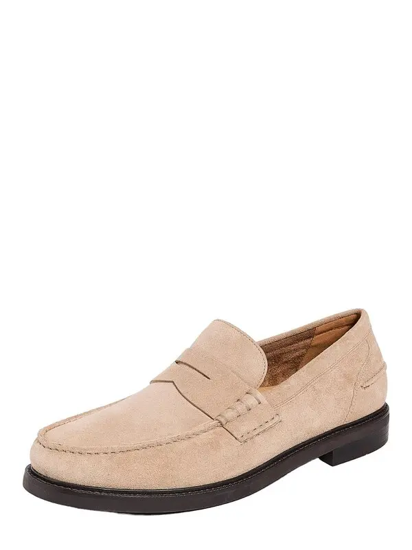 Cole Haan Pinch Prep Penny Loafers - Ch Birch Beige Suede/ch Dark