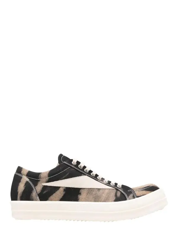 Rick Owens Sun Denim Vintage Sneakers - Black/terra/milk