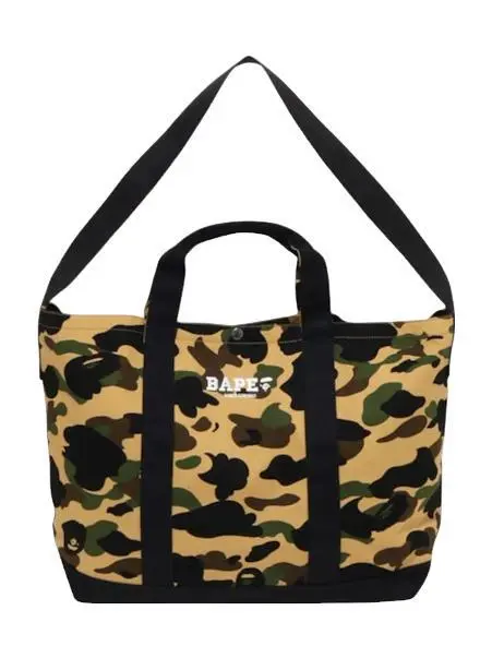 A BATHING APE 1st Camo 2way Tote Bag - Yellow
