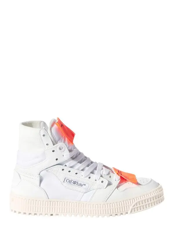 Off-White Off Court 3.0 Leather High-top Sneakers - White/orange