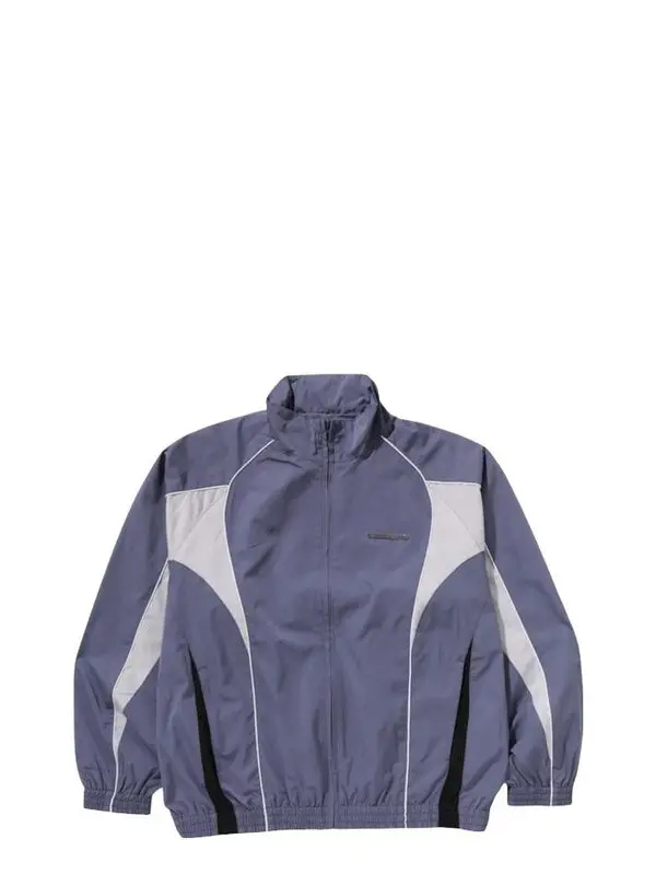 A BATHING APE Bathing Ape Logo Nylon Track Jacket - Blue