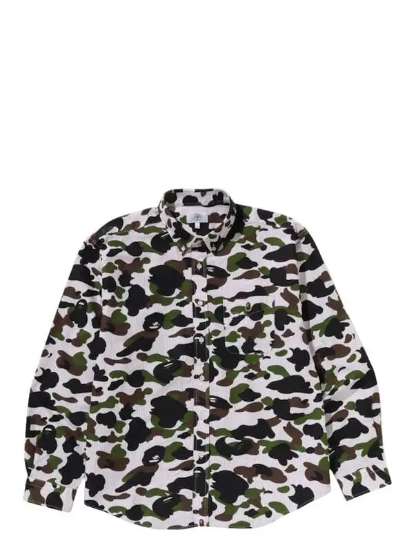 A BATHING APE 1st Camo Stripe Relaxed Fit Long Sleeve Shirt - Multicolor