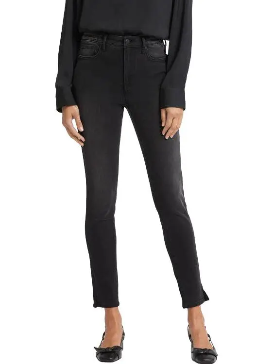 NYDJ Curve Shaper Ami Side Slit High Waist Skinny Jeans - Crosswinds