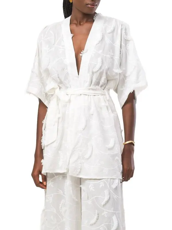 DIARRABLU Cabana Kimono - Kheff Blanc