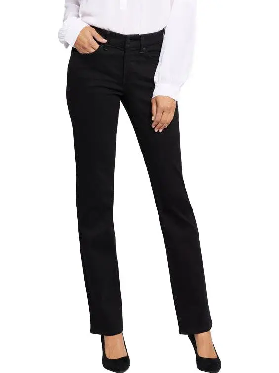 NYDJ Marilyn Straight Leg Jeans - Black