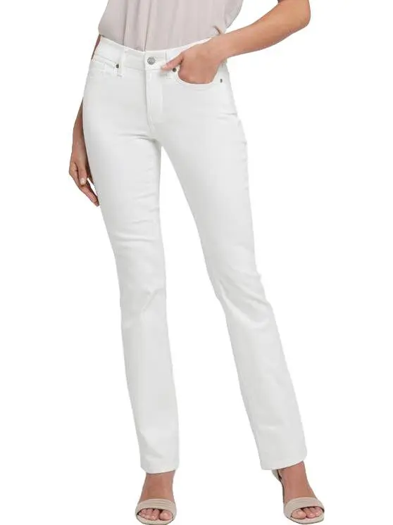 NYDJ Marilyn Straight Leg Jeans - Optic White