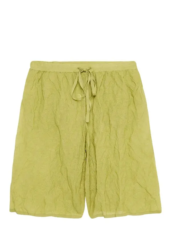 ZANKOV Origami Crinkled Shorts - Peridot