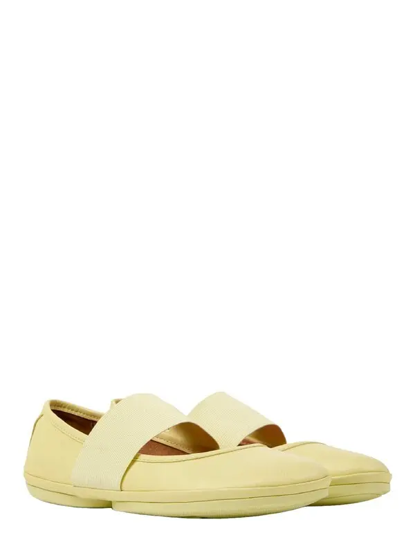 Camper Right Nina Ballet Flat - Light/ Pastel Yellow