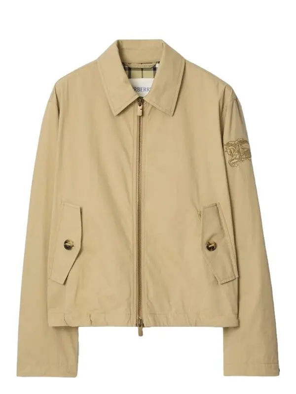 Burberry Gabardine Jacket - Dune Beige